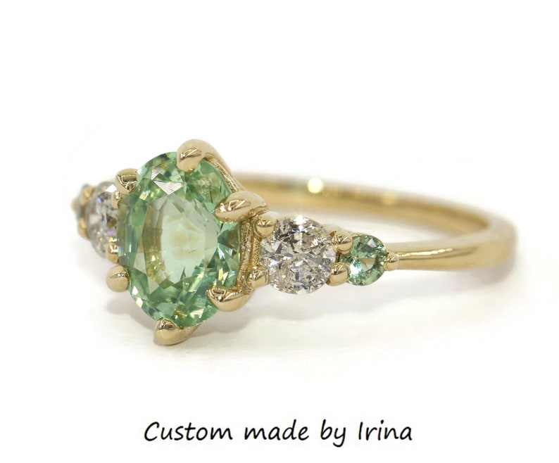 Custom Made 5 Stone Engagement Ring SETTING ONLY - Etsy
