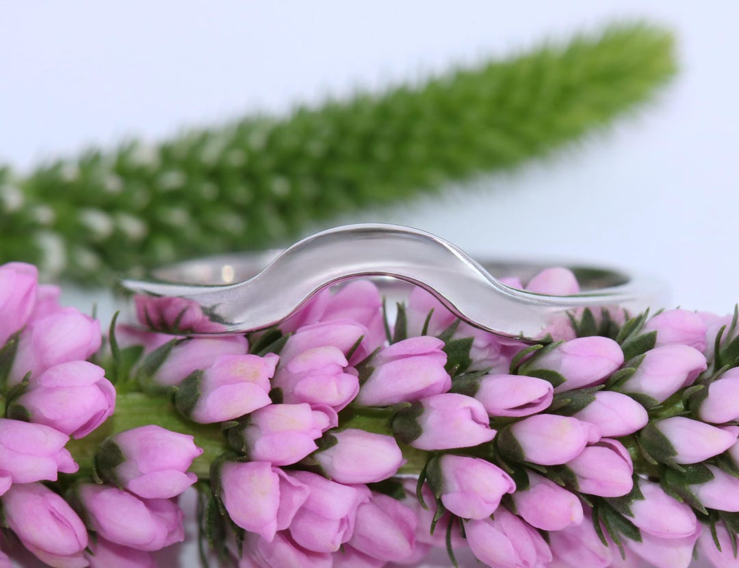 Custom Made Curved U Shape 14k Solid Gold Wedding Band - Etsy