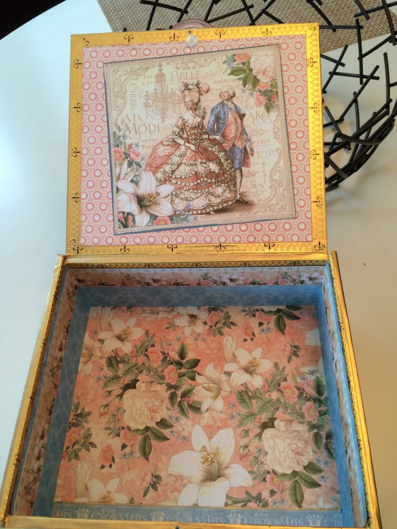 Victorian Splendor Memory & Keepsake Box Decorative Box Embellished Box ...