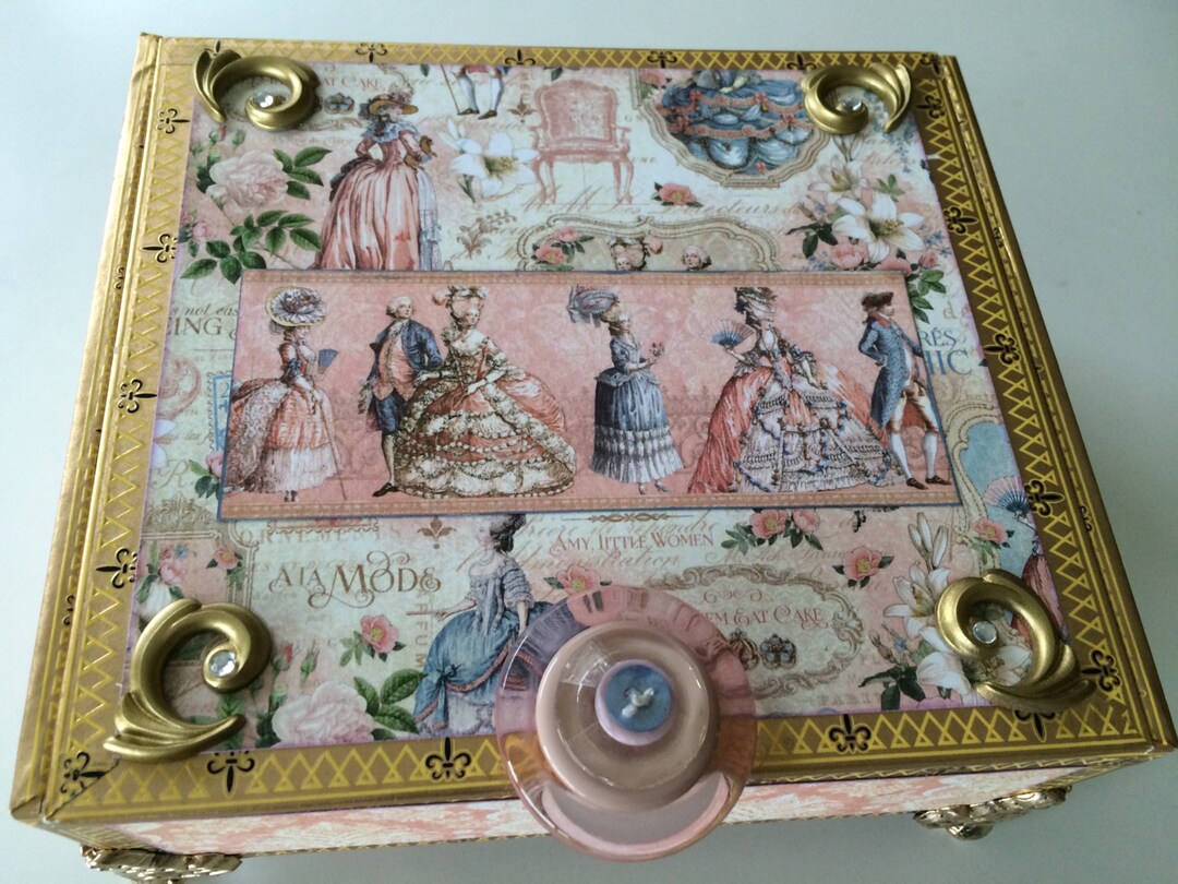 Victorian Splendor Memory & Keepsake Box Decorative Box Embellished Box ...