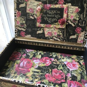 MUSICAL LOVE NOTES Decorative Box Jewelery Box. Music Box Orchestra Box ...