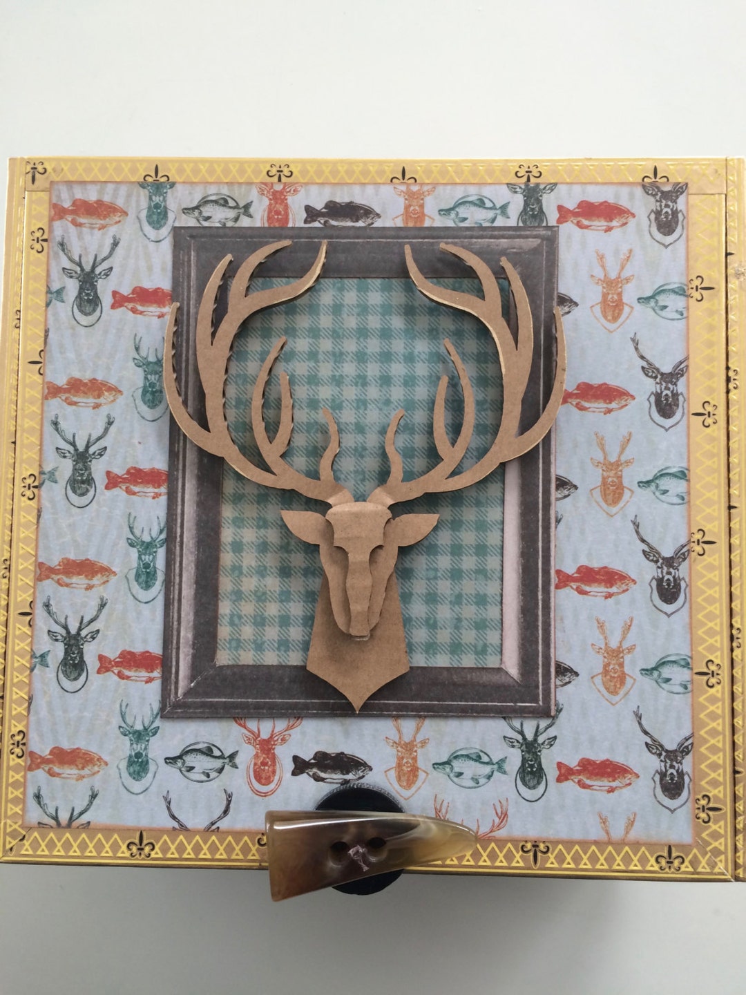 Oh Deer Hunters Box Memory Box Keepsake Box Sportsmans Box Jewelery Box ...