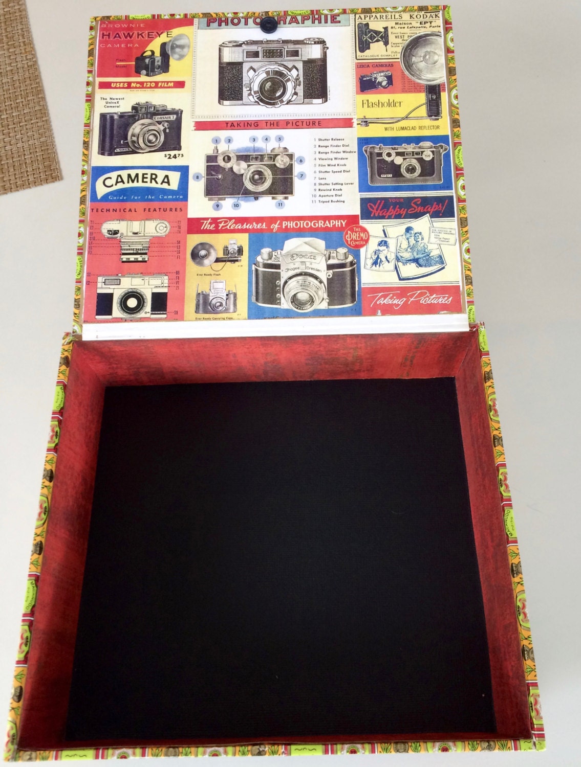 Photo Relic Memory Box Jewelery Box Embellished Keepsake Box Storage ...