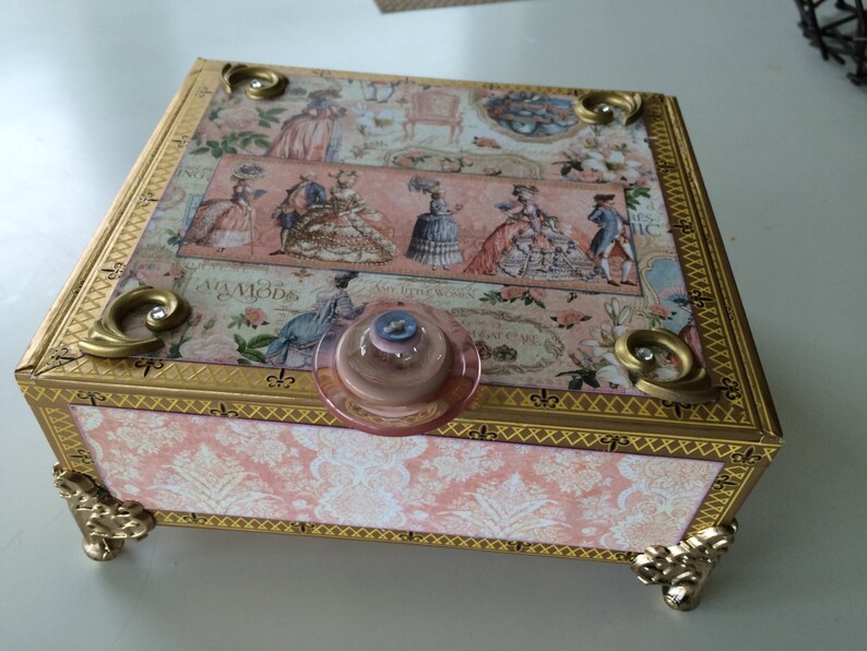 Victorian Splendor Memory & Keepsake Box Decorative Box Embellished Box ...