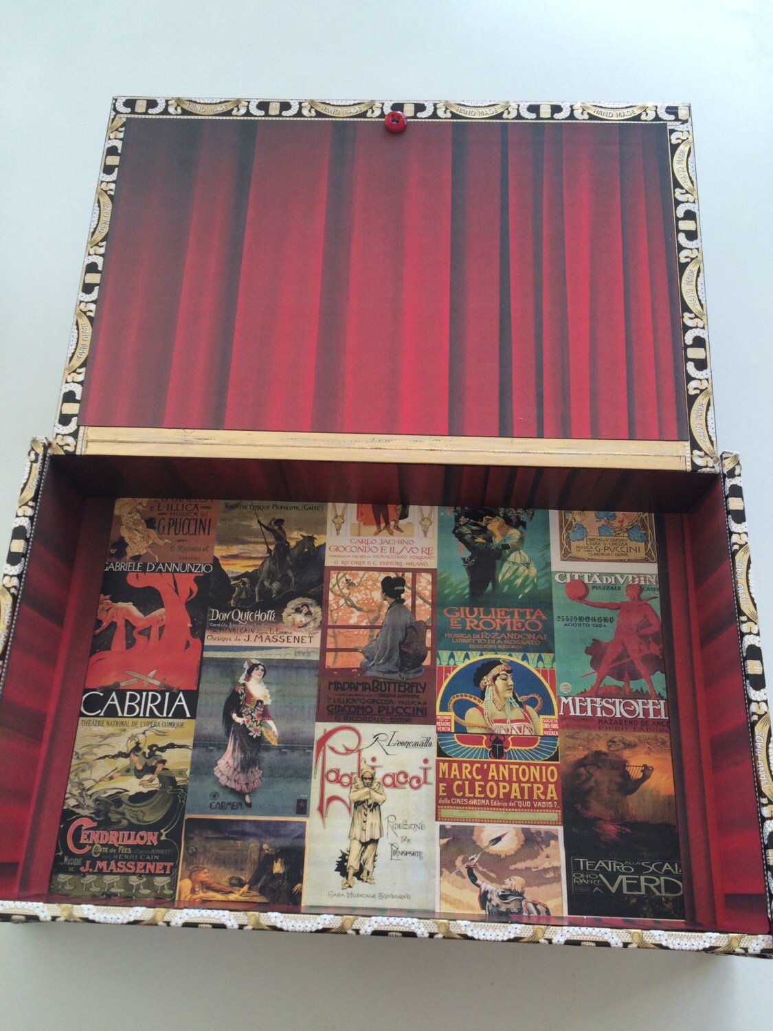 Opera Lovers Altered Cigar Box Jewelery Box Memory Box - Etsy