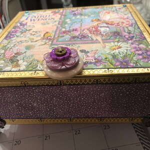Fairie Dust /decoritive Box Jewelery Box Memory Box Little Girls Box ...