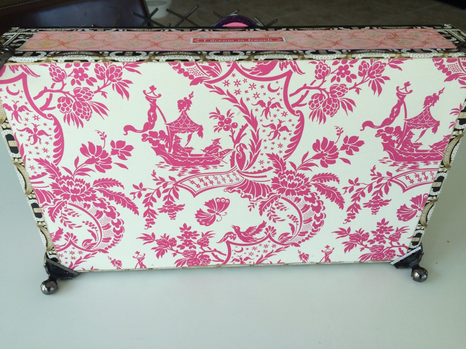 Sample French Dreams Vintage Memory Box Jewelery Decorated Embellished ...