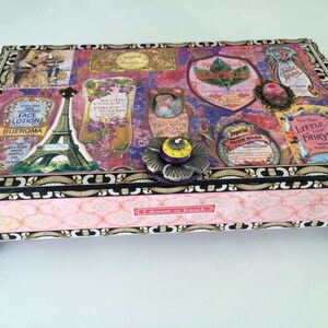 Sample French Dreams Vintage Memory Box Jewelery Decorated Embellished ...