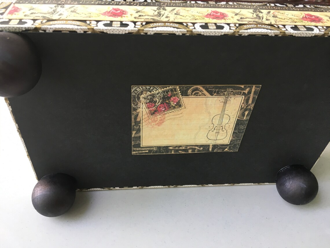 MUSICAL LOVE NOTES Decorative Box Jewelery Box. Music Box - Etsy