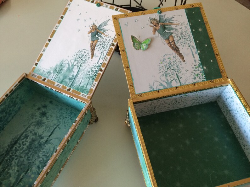 Fairy Princess Memory Jewelery Keepsake Box Altered Cigar Box ...