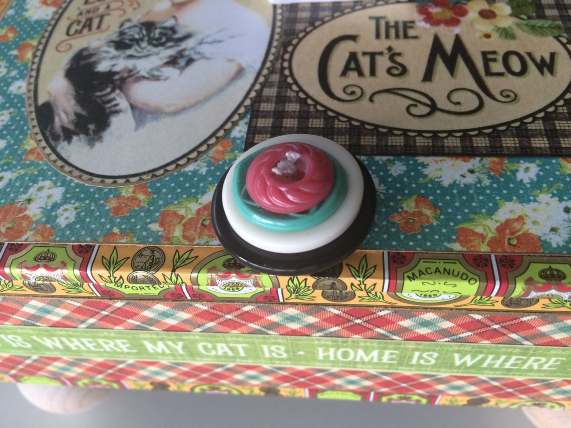 Sample Cats Meow 2 Keepsake Box Memory Embellished Altered - Etsy