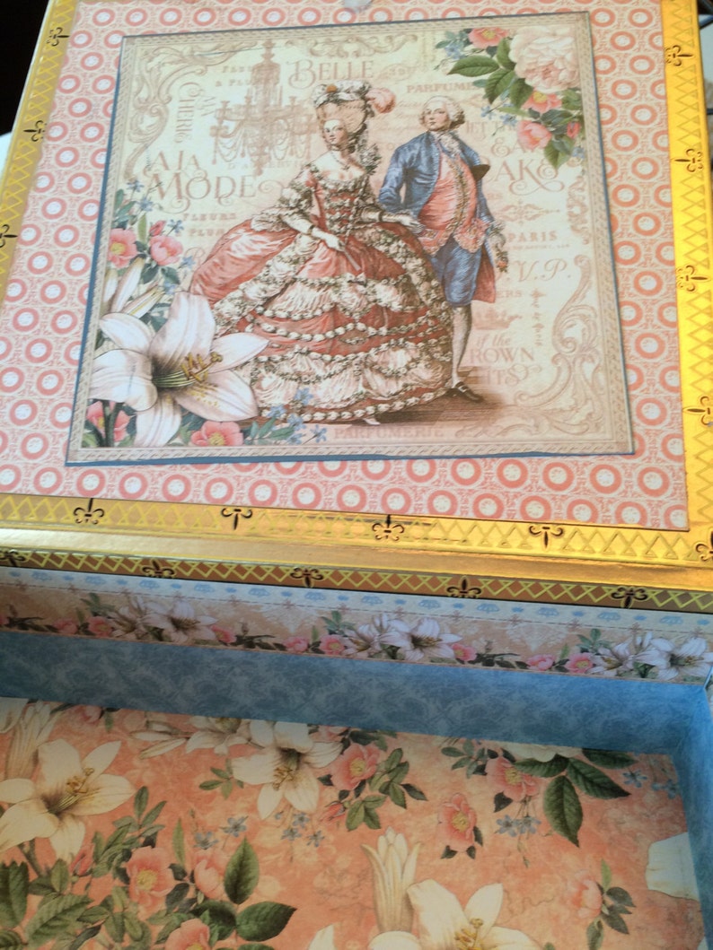 Victorian Splendor Memory & Keepsake Box Decorative Box Embellished Box ...