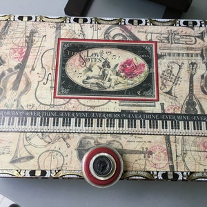 MUSICAL LOVE NOTES Decorative Box Jewelery Box. Music Box Orchestra Box ...
