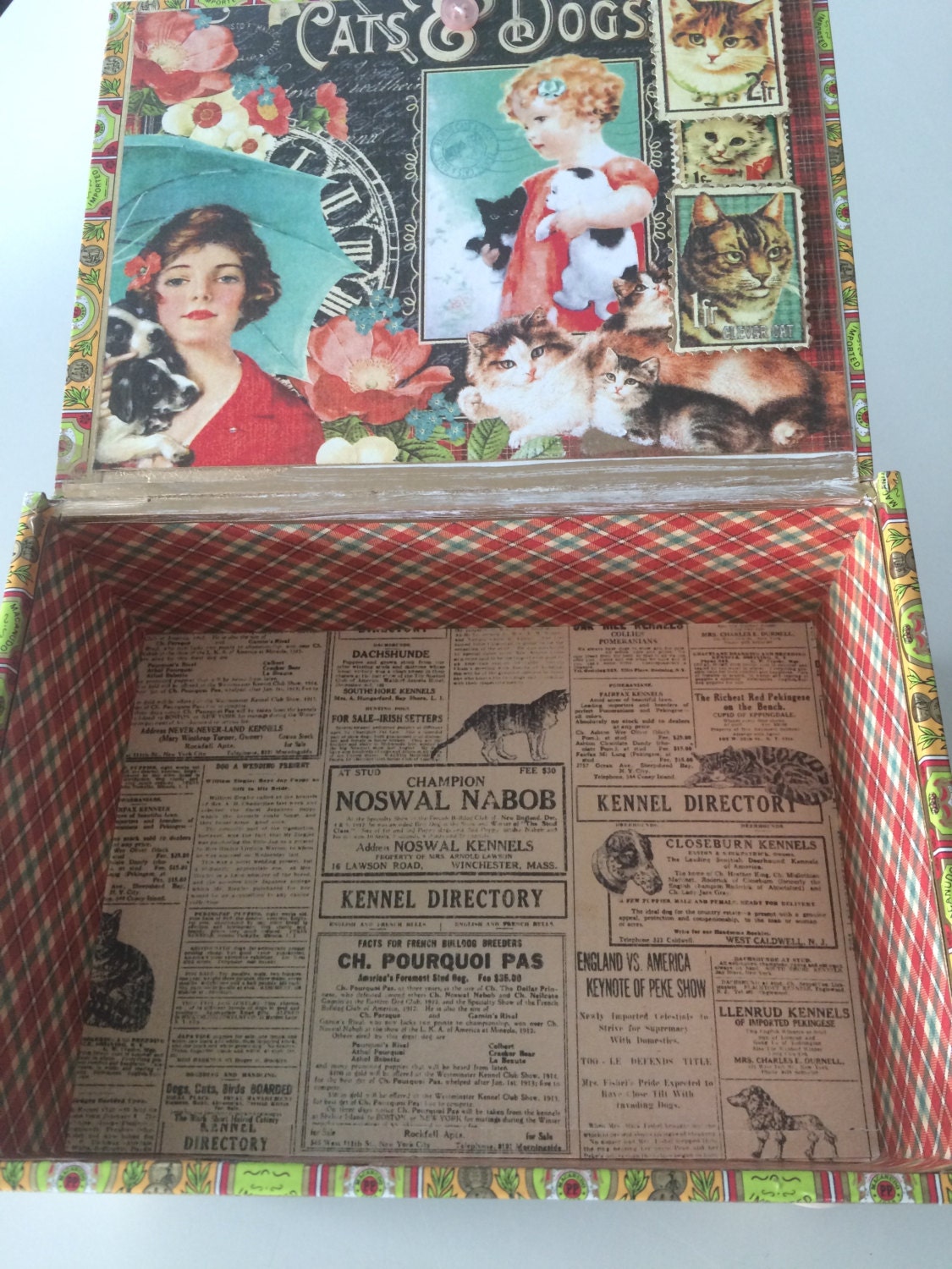 Sample Cats Meow 2 Keepsake Box Memory Embellished Altered - Etsy