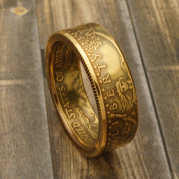 Gold Coin Ring - Etsy