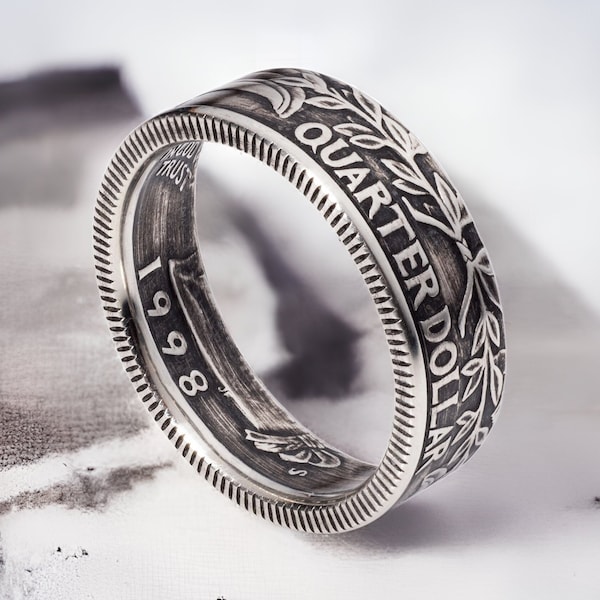 Silver Coin Ring - Etsy