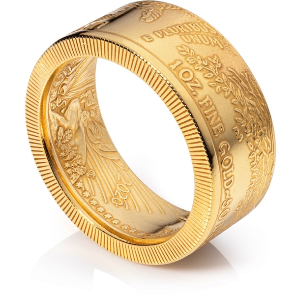 Gold Coin Ring - Etsy