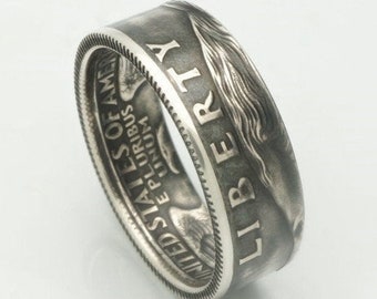 Quarter Coin Ring - Etsy