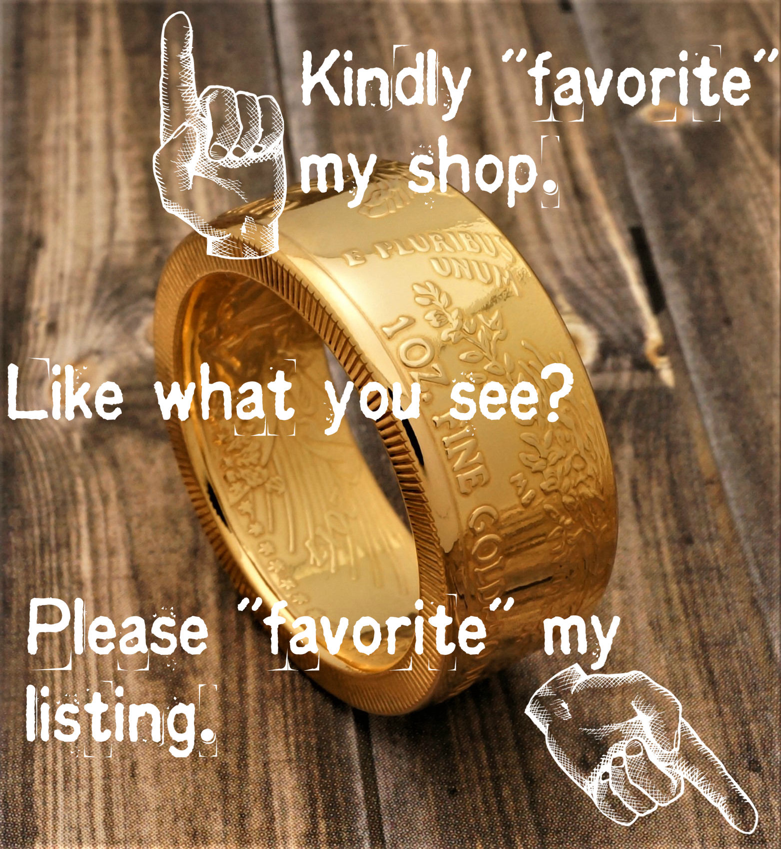 1 Oz American Eagle Gold Coin Ring tails - Etsy