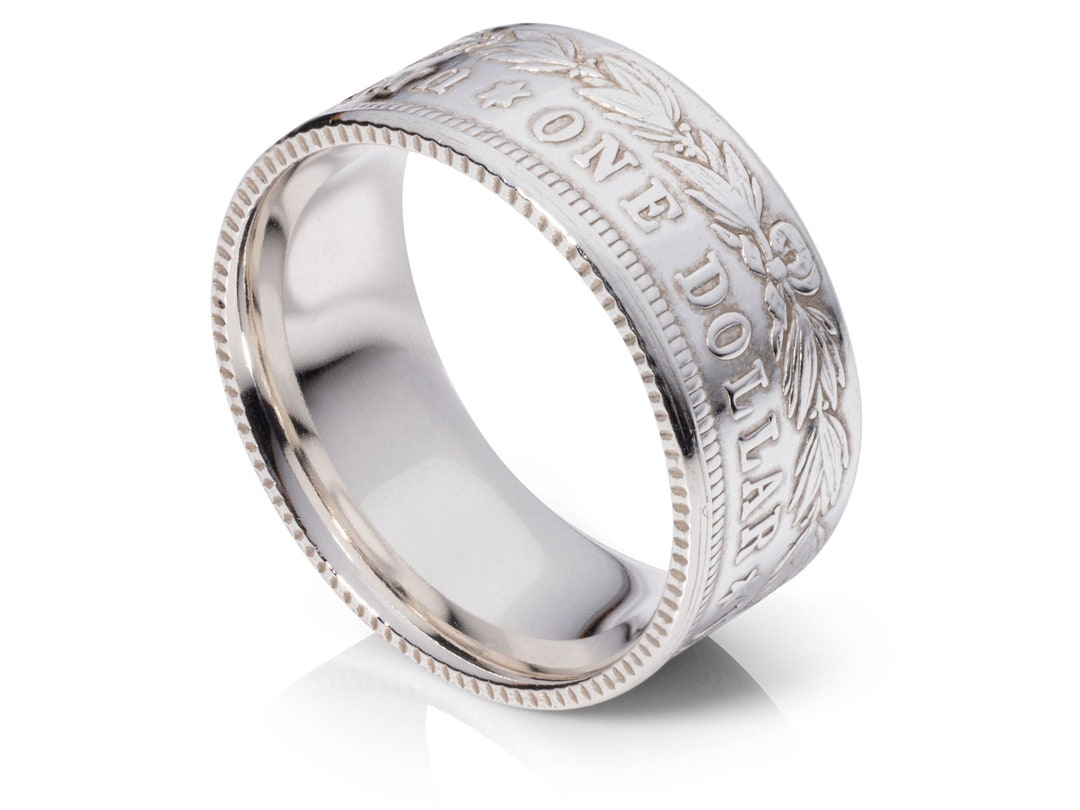 Morgan Dollar Ring | Hand Made Comfort Fit Silver Coin Ring | Unique ...