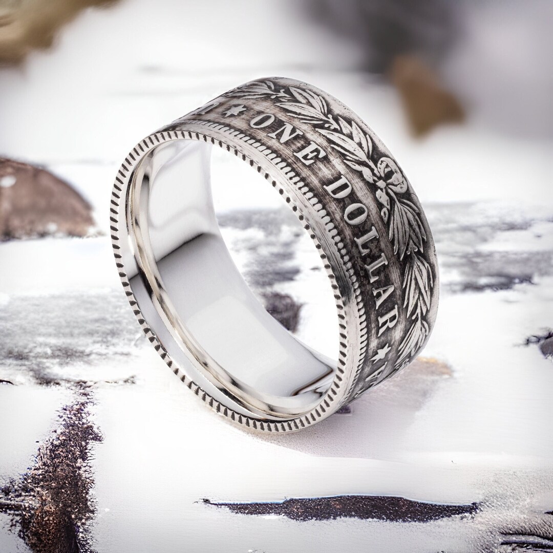 Morgan Dollar Ring | Hand Made Comfort Fit Silver Coin Ring | Unique ...