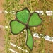 Stained Glass Shamrock / Irish Decor / Happy St Patrick's Day Charm ...