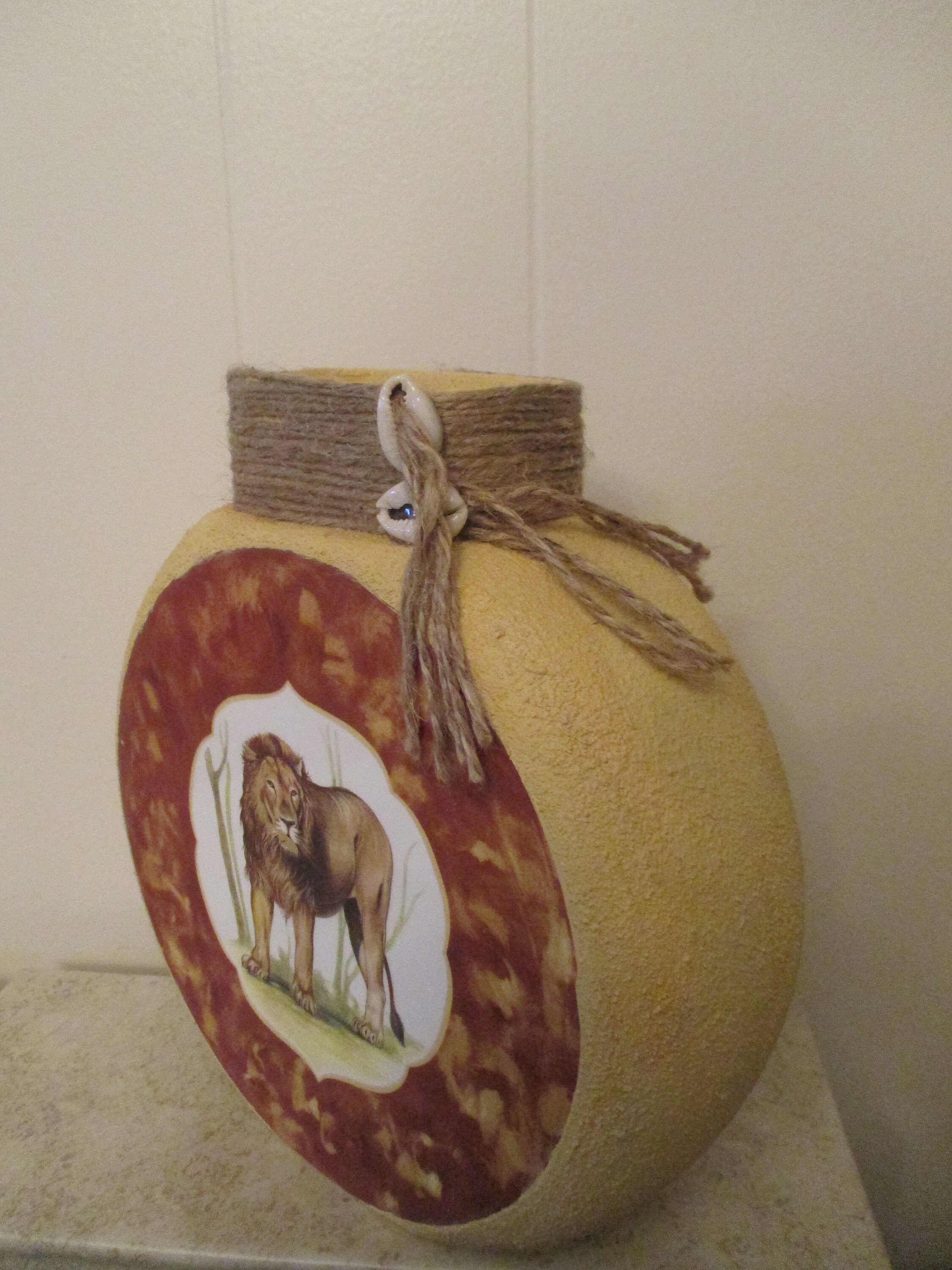 Hand-crafted African Vase, Afrocentric Vases, Safari Animal Vase - Etsy ...