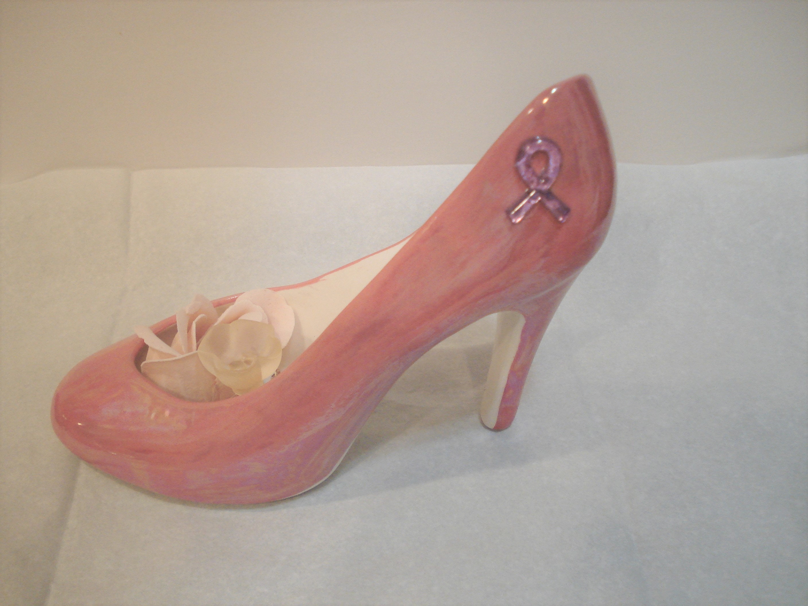 Sassy Black and Purple Ceramic High Heel Shoes Decor. Great - Etsy España