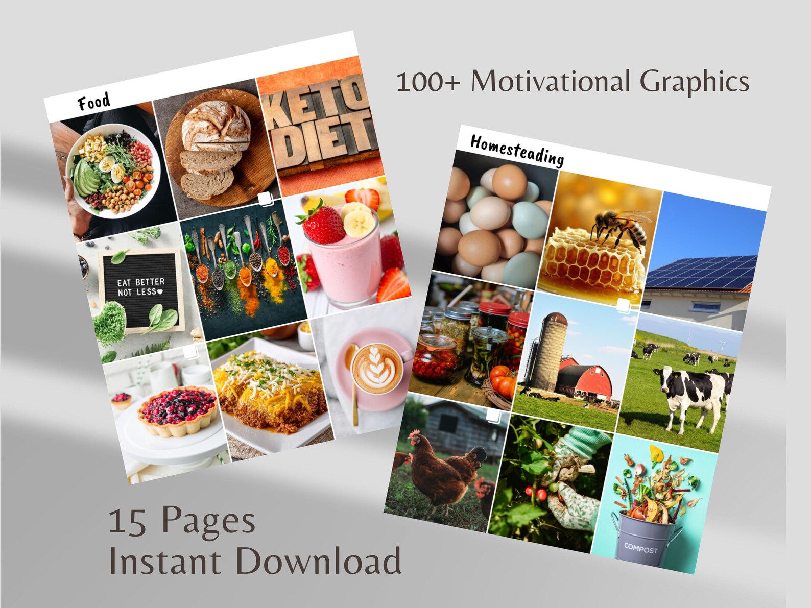 Vision Board Canva Template: Motivational Collage, Goal Setting ...