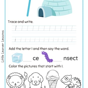 Printable Preschool & Kindergarten Trace and Write Alphabet - Etsy