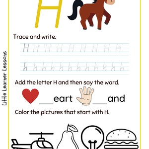 Printable Preschool & Kindergarten Trace and Write Alphabet - Etsy