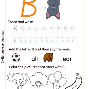 Printable Preschool & Kindergarten Trace and Write Alphabet - Etsy