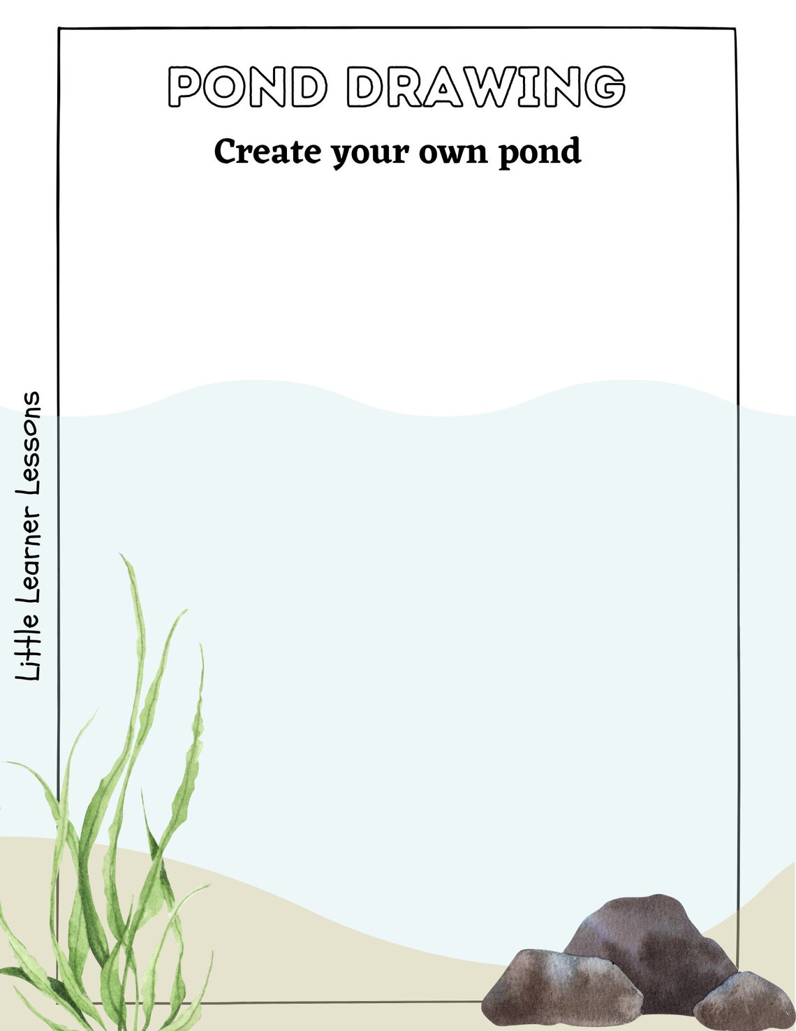 Printable Pond Life Worksheets for Kids | Nature Study Fun - Etsy