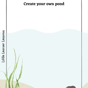 Printable Pond Life Worksheets for Kids | Nature Study Fun - Etsy