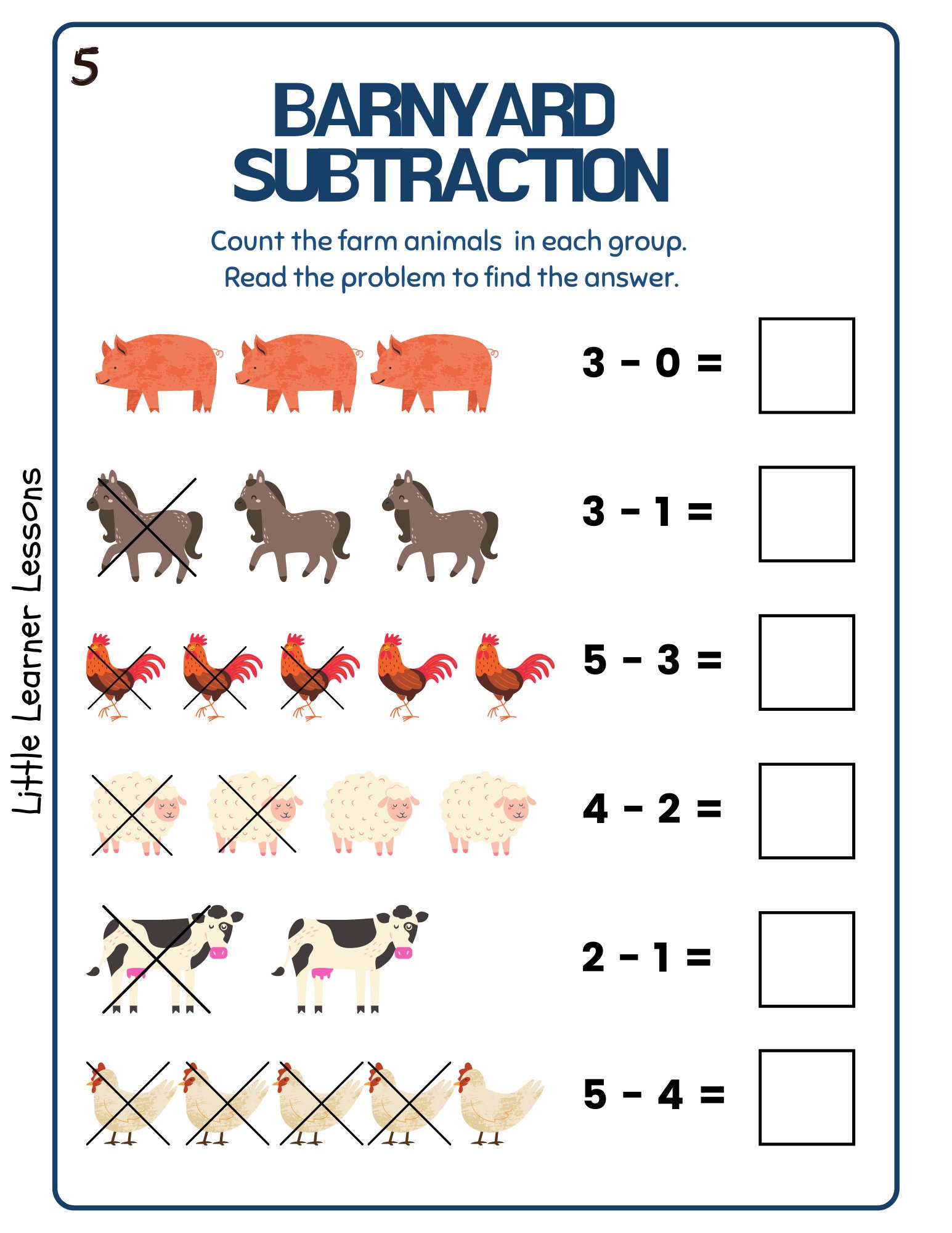 Printable Preschool & Kindergarten Math Workbook Numbers 0 5 - Etsy