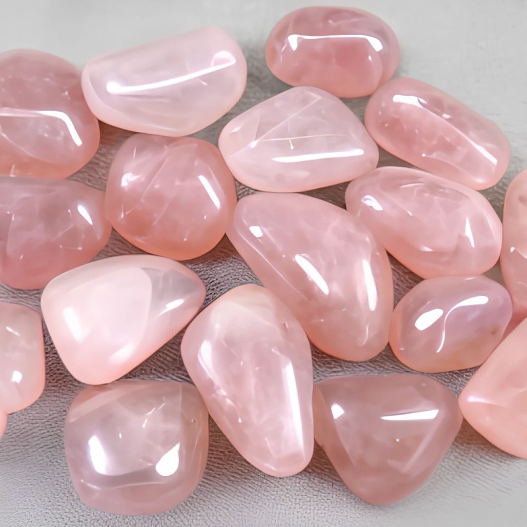 Tumbled ROSE QUARTZ Polished Natural Pink Jewelry Wire Wrap January ...