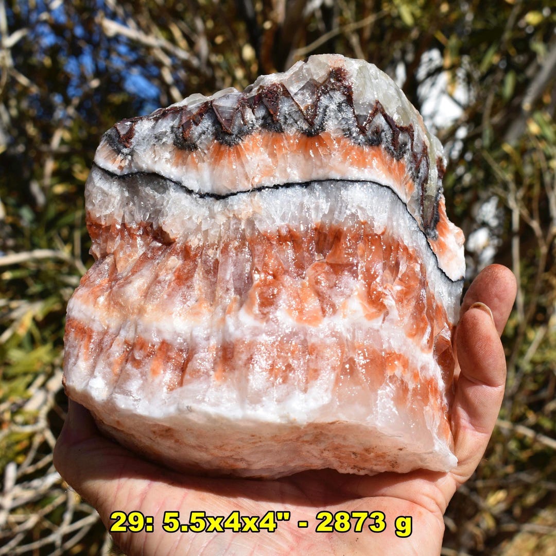 Large RED CALCITE Mineral Specimens * 5-8" Cabinet Size * Choice of 8 ...