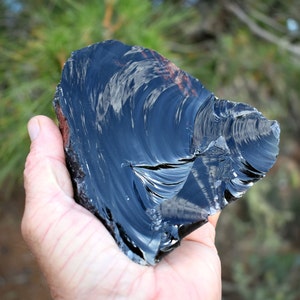 LARGE OBSIDIAN Rough Choice of Sizes Natural Black Igneous Knapping ...