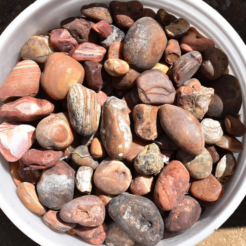 River Rock Beads - Etsy
