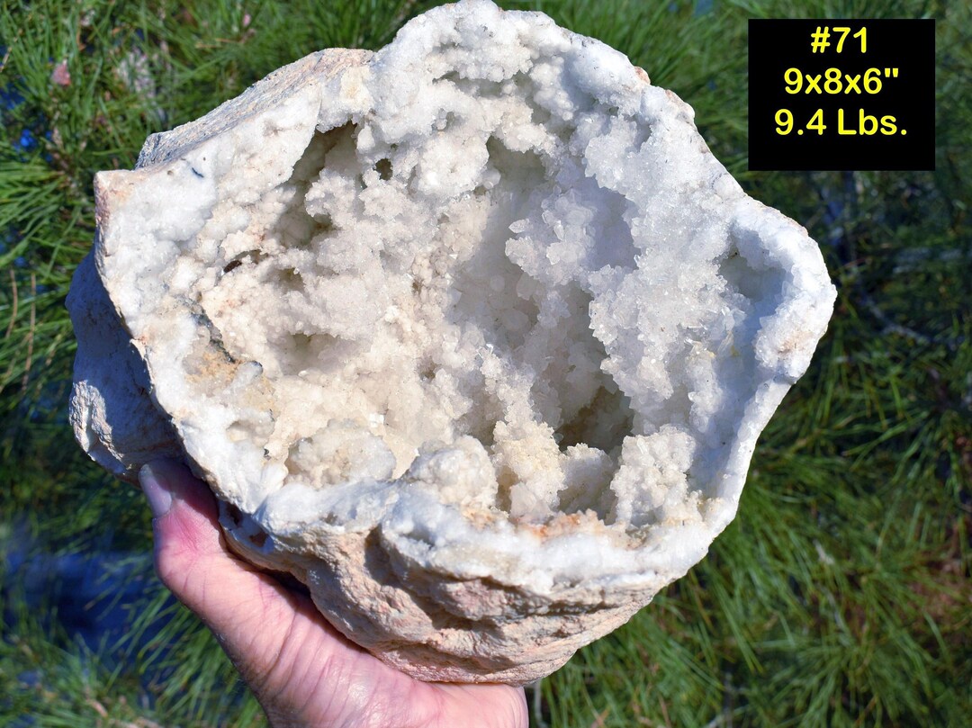 Extra Large QUARTZ GEODES * Choice of 10 * 5-10" Hollow Quartz Crystal ...