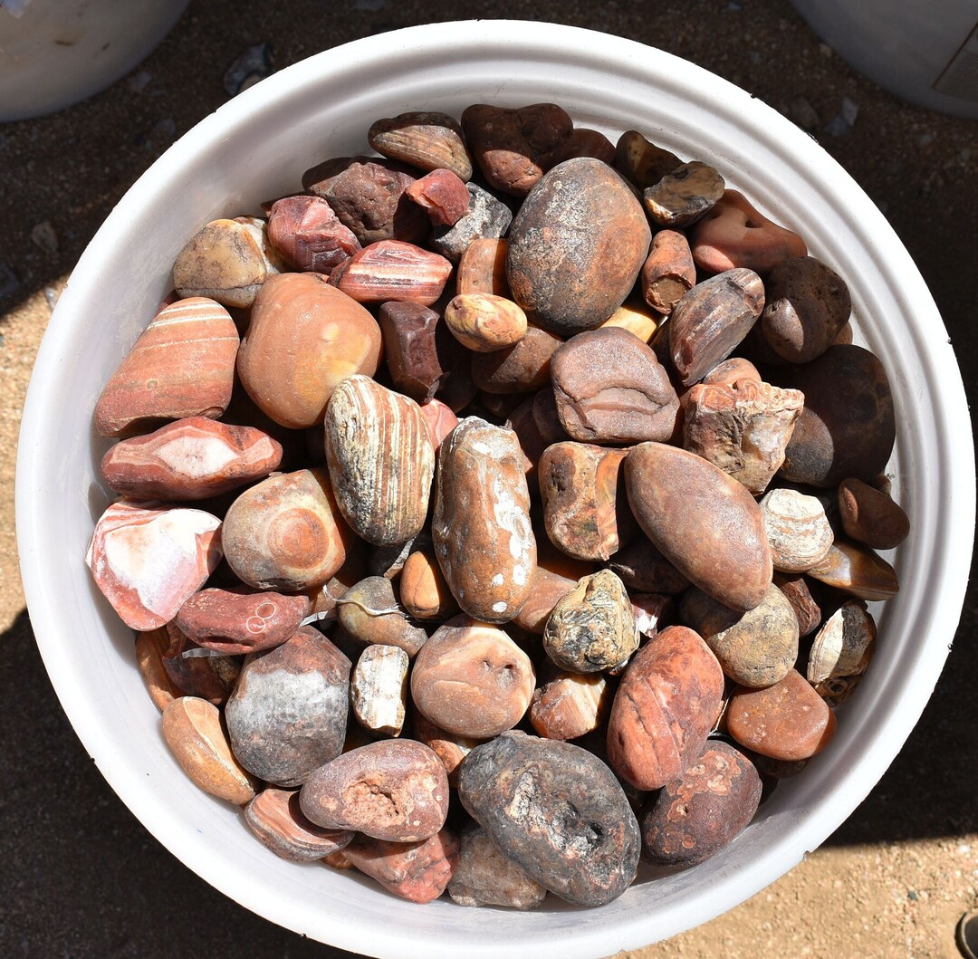 River Worn BRAZILIAN AGATE Tumbling Rough 1-2 Size 1/2 to 5 Lb Lots ...