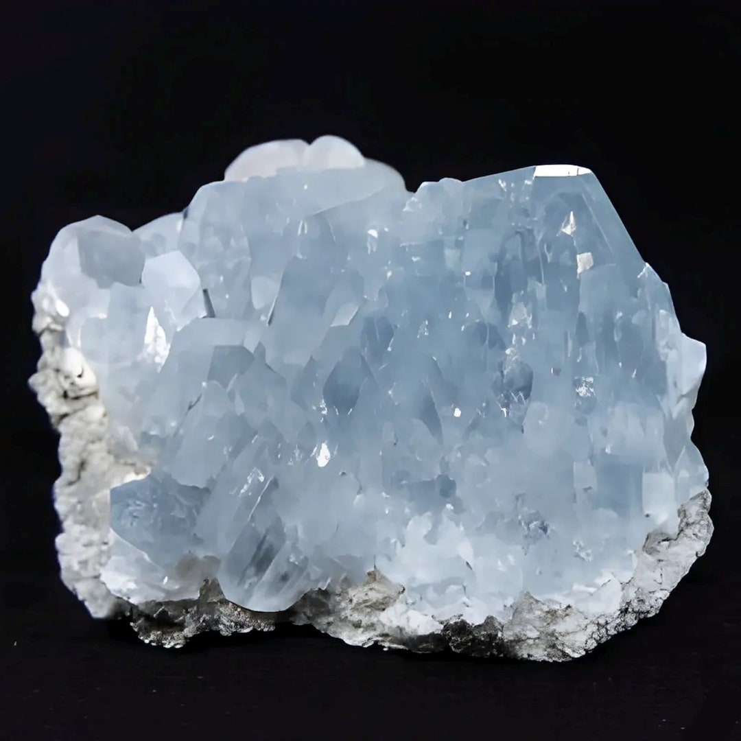 CELESTINE Geode Clusters Aka Celestite Light Blue Fireworks & Strontium ...