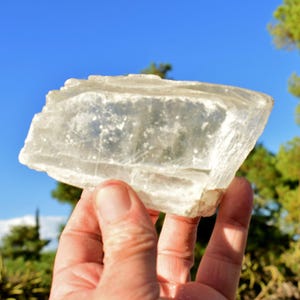 SELENITE CRYSTAL Mineral Specimen From Mexico 2-3 Natural Transparent ...