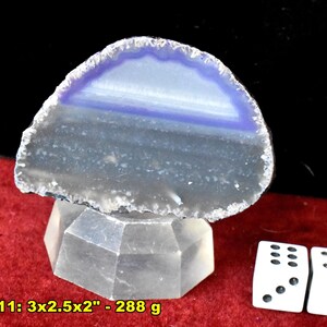Blue AGATE & QUARTZ Crystal Geode Half Choose EXACT Half From 10 ...