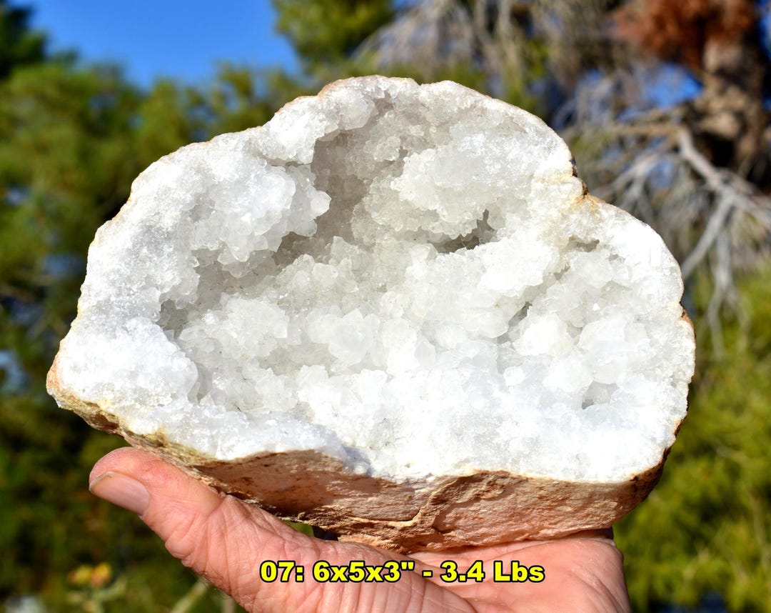 Extra Large Hollow Quartz CRYSTAL GEODES Choice of 10 5-10 Quartz ...