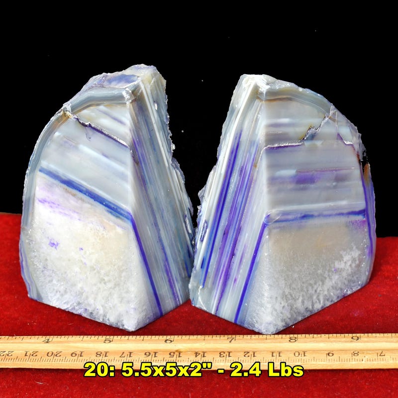 Agate Bookends - Etsy