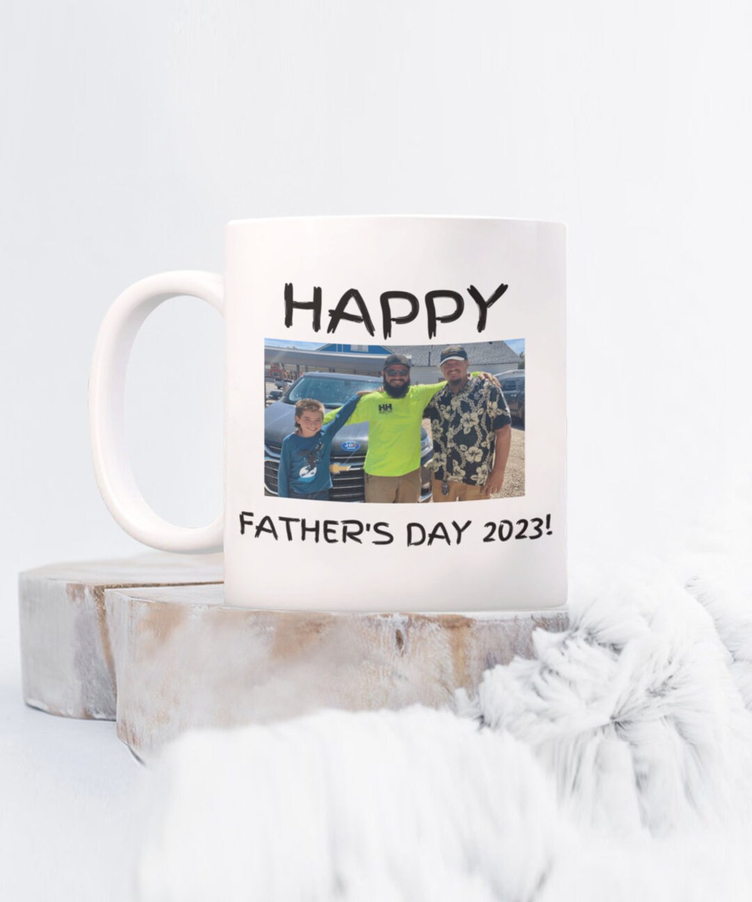 Happy Father's Day Mug, Personalized Coffee Cup, Dyer Boys - Etsy