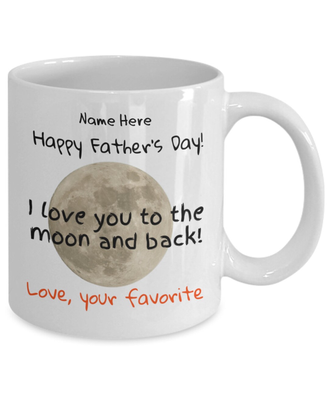 I Love You to the Moon and Back, Happy Father's Day, Father's Day Gift ...