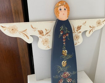 Blue Vintage Angel Tree Topper - Etsy