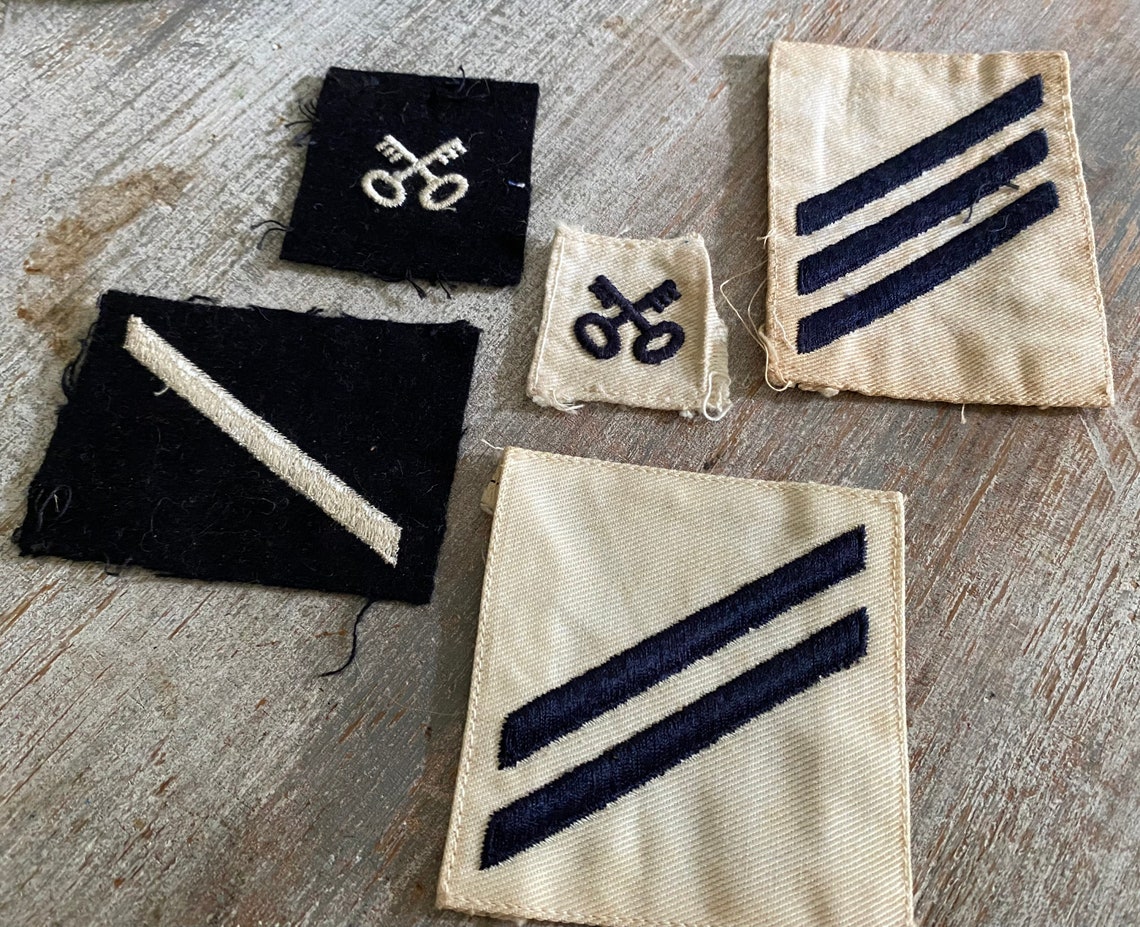 1940's Set SEAMAN Patches Vintage Mismatched US Naval | Etsy
